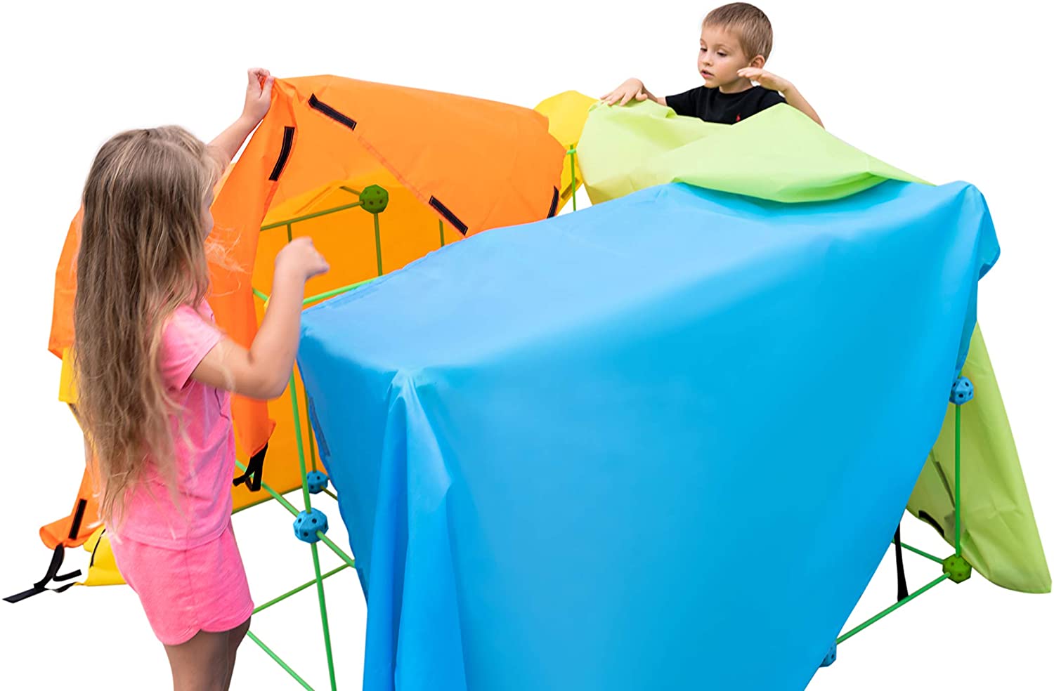 Funphix Fort 154 Pc Set for Supersized Glow in The Dark Fort Building ...